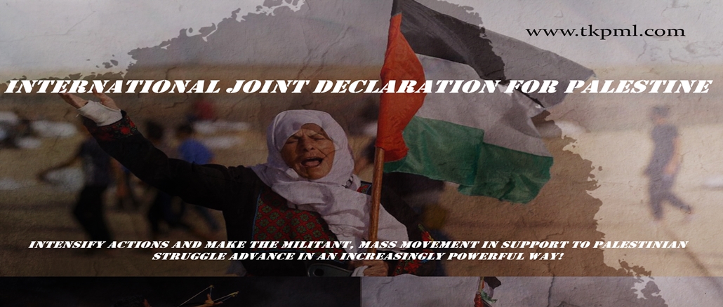 International Joint Declaration for Palestine - TKP-ML Resmi Internet ...