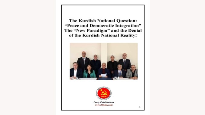 The Kurdish National Question: “Peace and Democratic Integration” The ...